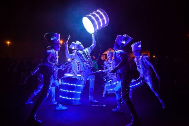 LED Aerial Drum Show Dubai | DXB Entertainers